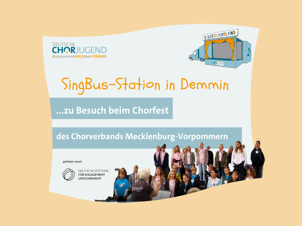 SingBus-Station in Demmin - Deutsche Chorjugend e.V.