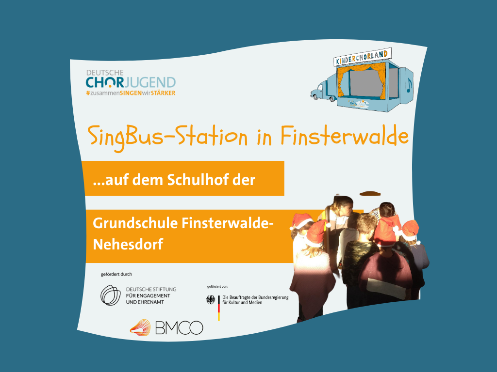 SingBus-Station in Finsterwalde - Deutsche Chorjugend e.V.