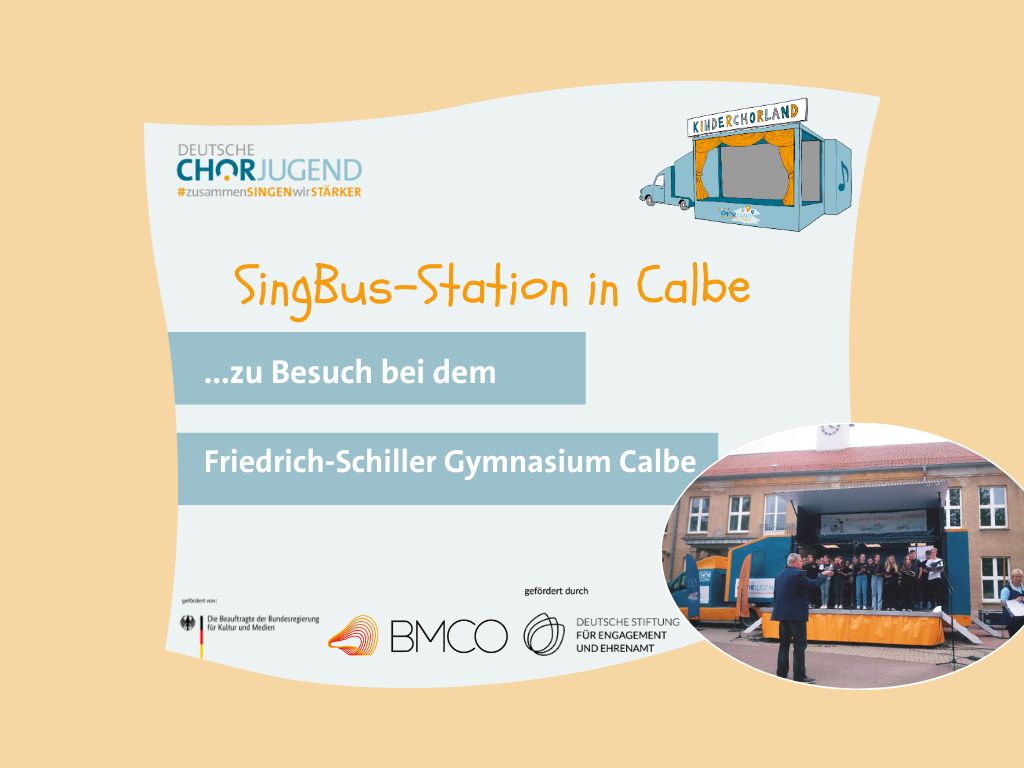 SingBus-Station in Calbe - Deutsche Chorjugend e.V.