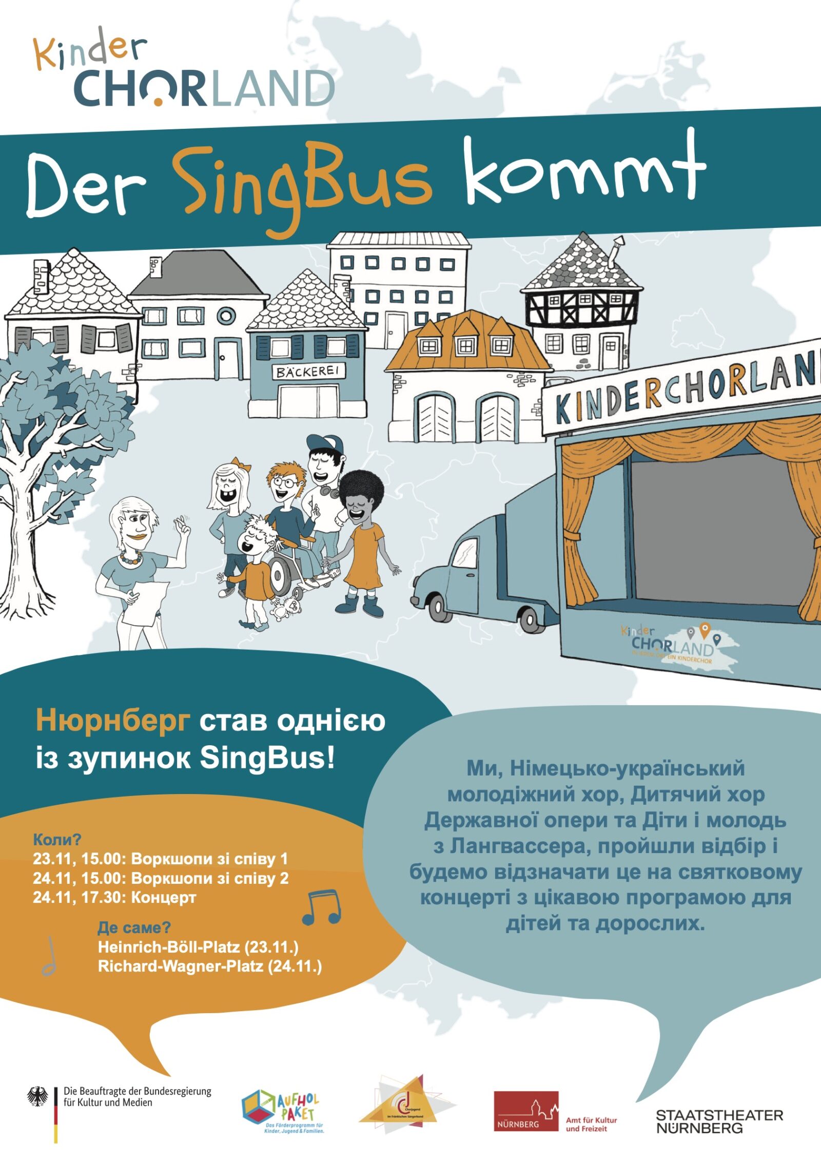 SingBus-Station in Nürnberg - Deutsche Chorjugend e.V.